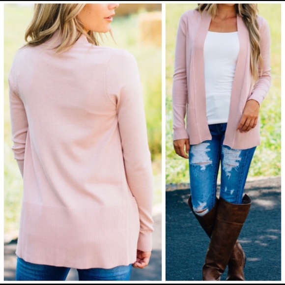 Sweaters | Blush Dusty Pink Cardigan | Poshmark